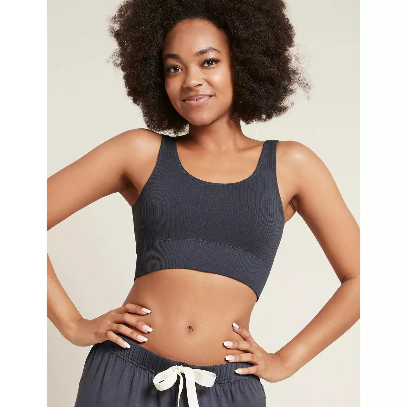 Boody Ribbed Seamless Bra Storm – heracollective.co.nz
